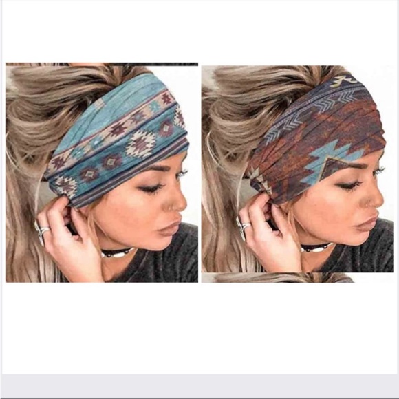Accessories | Boho Aztec Bandeau Headband | Poshmark